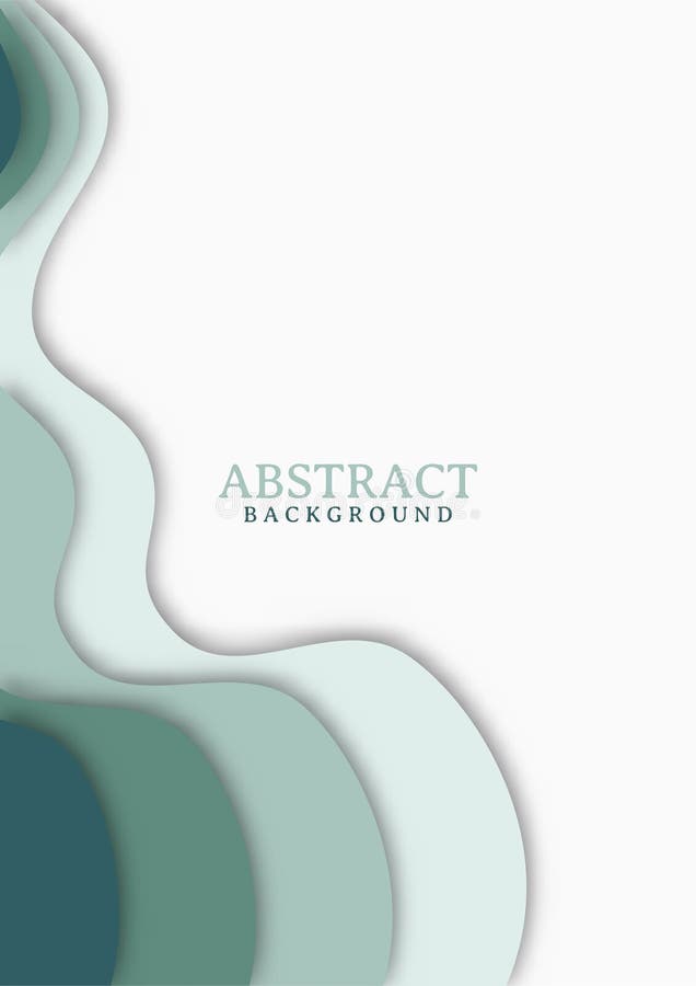 Abstract Modern Background Design with Wavy Shapes Stock Vector ...