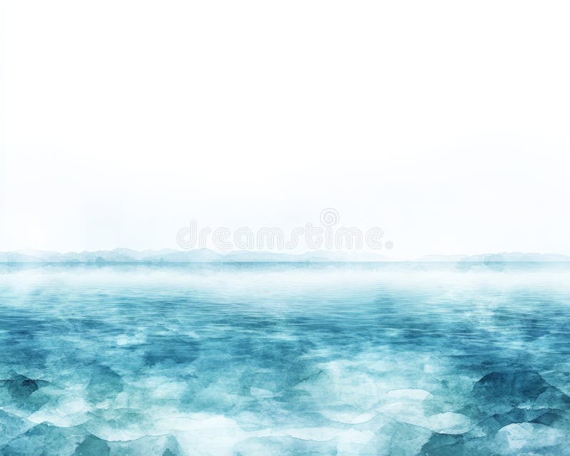 An Abstract Modern Background Featuring a Blue Water Wave Ocean Concept ...