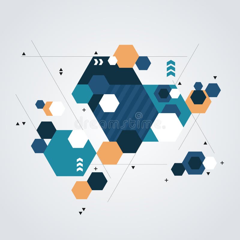 Abstract Modern Background with Geometric Shapes. Design Template for ...