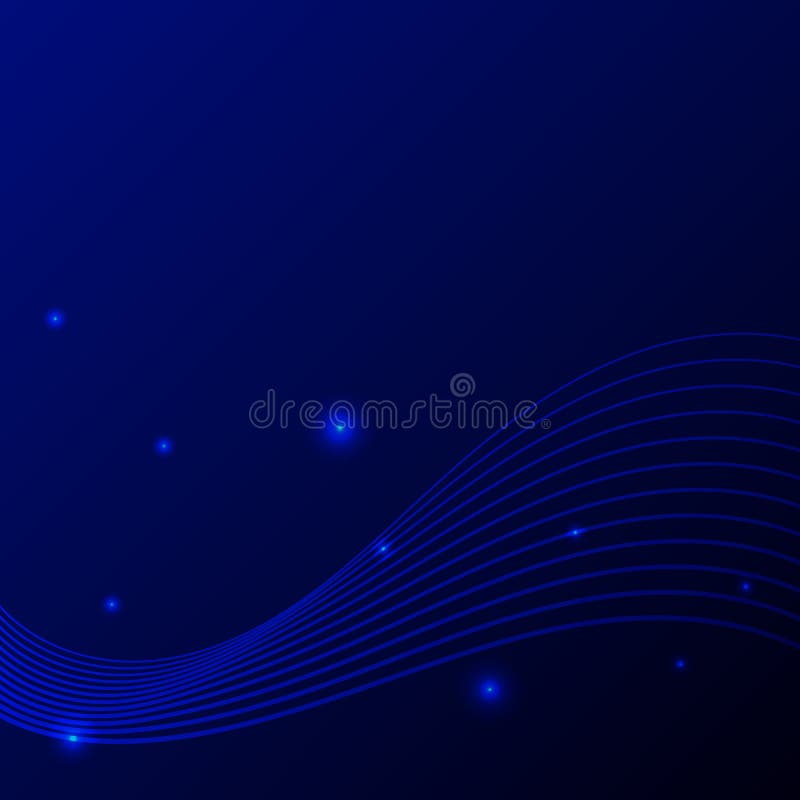 Abstract Blue Wave Circle Pattern Background Stock Vector ...