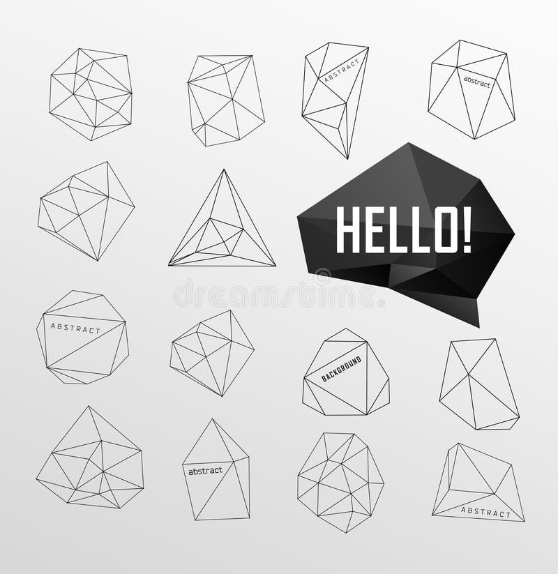 Abstract Modern Background with Polygons Design Stock Vector ...