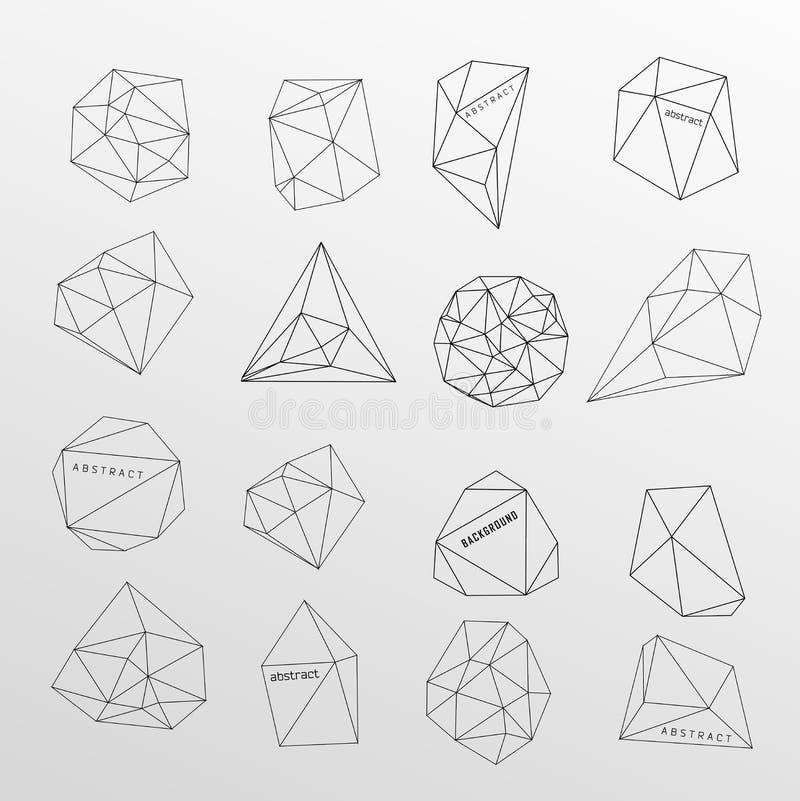 Abstract Modern Background with Polygons Design Stock Vector ...