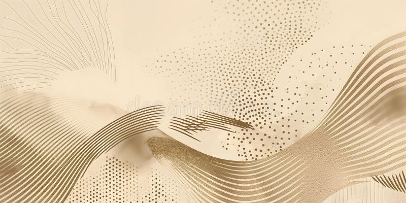 Abstract Modern Background with Sepia-toned Featuring Undulating Lines ...