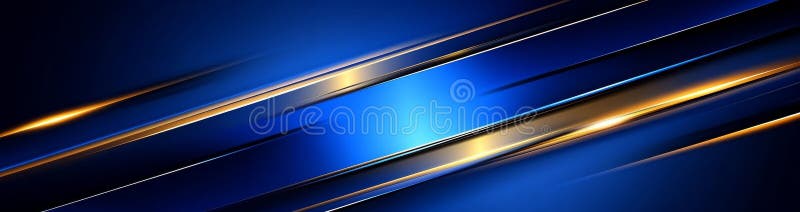 An Abstract Modern Background with Sleek Blue Layers and a Metallic ...