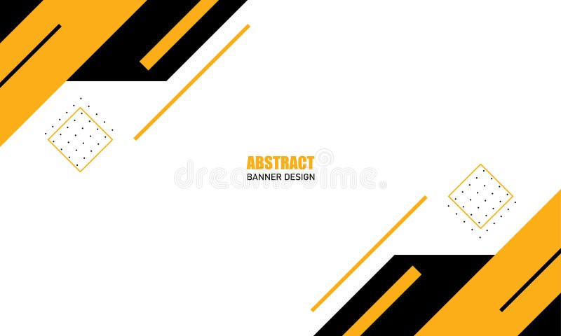 Abstract Modern Background Vector Illustration, with Black and Yellow ...