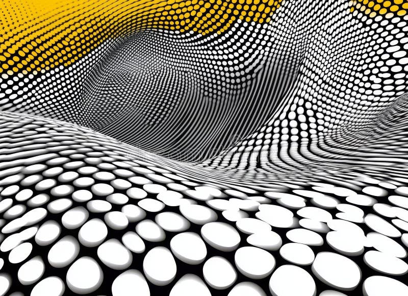 Abstract Modern Background with Yellow Pattern, Endless Stock Photo ...