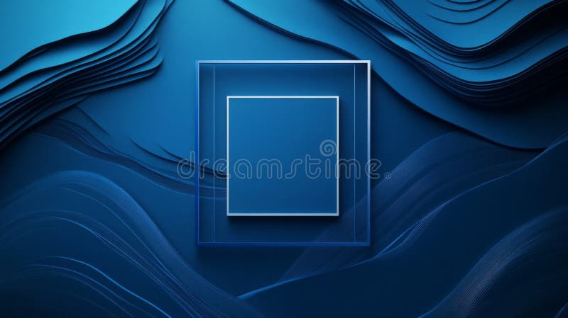Abstract Modern Blue Art stock illustration. Illustration of waves ...