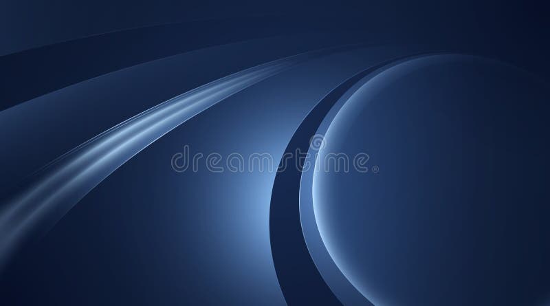 Abstract Modern Blue Background with Soft Gradient Curves. Dynamic ...