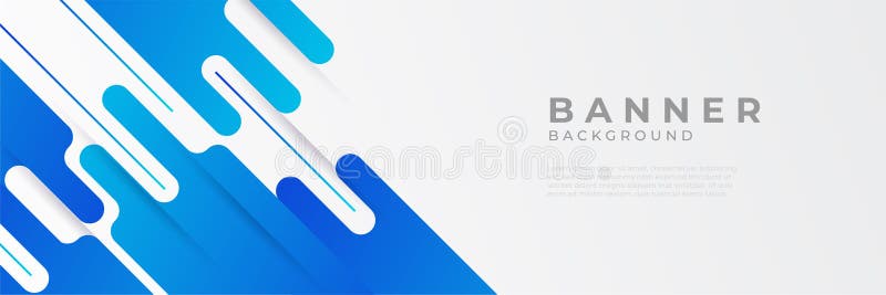 Abstract Modern Blue Horizontal Web Banner Design Template Backgrounds ...