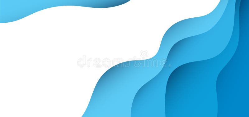Abstract Modern Blue Ocean Wave Vector Background Stock Vector ...