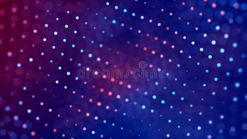 Abstract Modern Blurry Focus Blue Red Wavy Dotted Grid and Blurry Bokeh ...