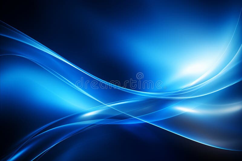 Abstract Modern Bright Blue Background with Dynamic Wave Patterns and ...