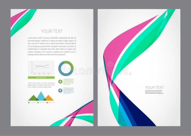 Abstract Modern Bright Multicolored Flyer. Stock Vector - Illustration ...