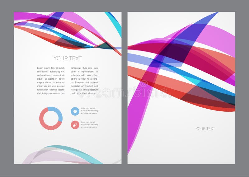Abstract Modern Bright Multicolored Flyer. Stock Vector - Illustration ...