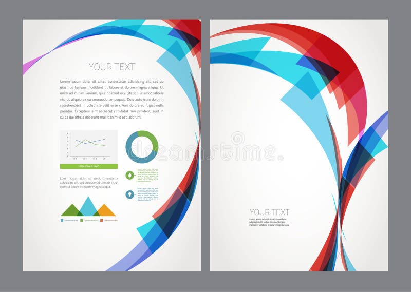 Abstract Modern Bright Multicolored Flyer. Stock Vector - Illustration ...