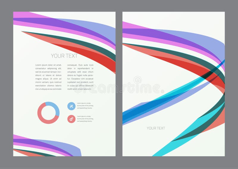 Abstract Modern Bright Multicolored Flyer. Stock Vector - Illustration ...