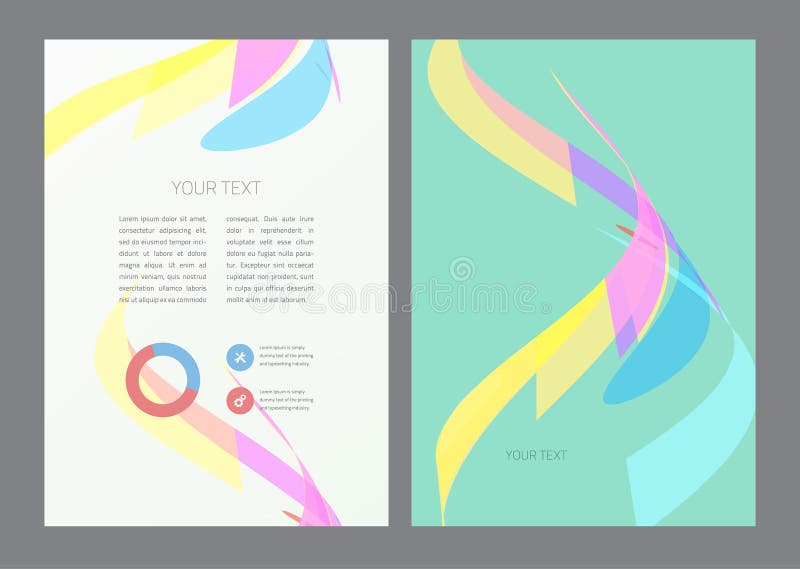 Abstract Modern Bright Multicolored Flyer. Stock Vector - Illustration ...