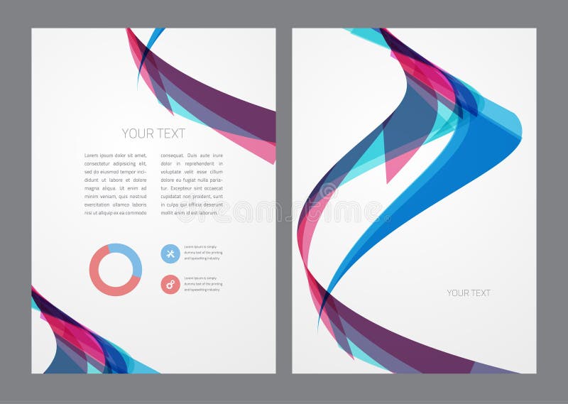 Abstract Modern Bright Multicolored Flyer. Stock Vector - Illustration ...