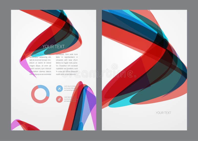 Abstract Modern Bright Multicolored Flyer. Stock Vector - Illustration ...