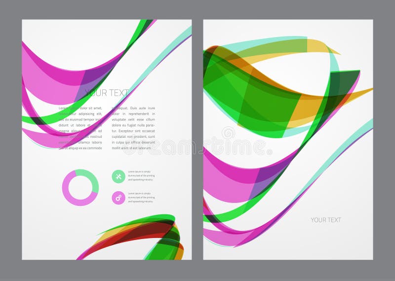 Abstract Modern Bright Multicolored Flyer Stock Vector - Illustration ...