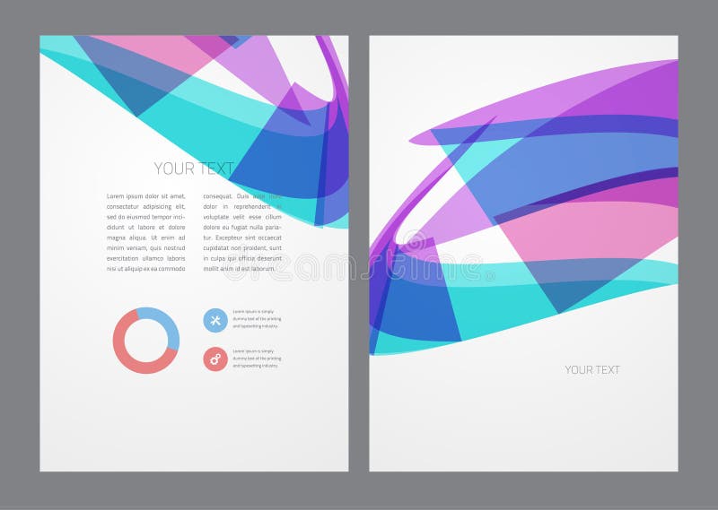 Abstract Modern Bright Multicolored Flyer Stock Vector - Illustration ...