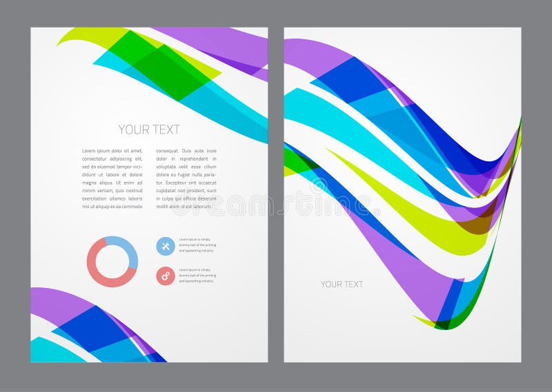 Abstract Modern Bright Multicolored Flyer Stock Vector - Illustration ...