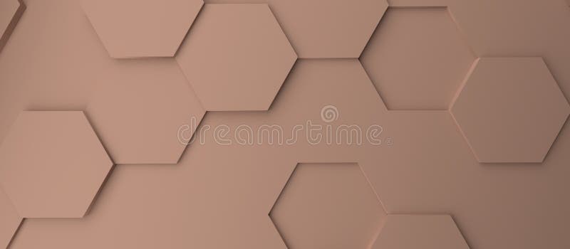Abstract Modern Brown Honeycomb Background Stock Illustration ...
