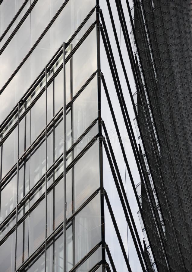 Abstract of modern building glass corner facade - Stock Image - Everypixel