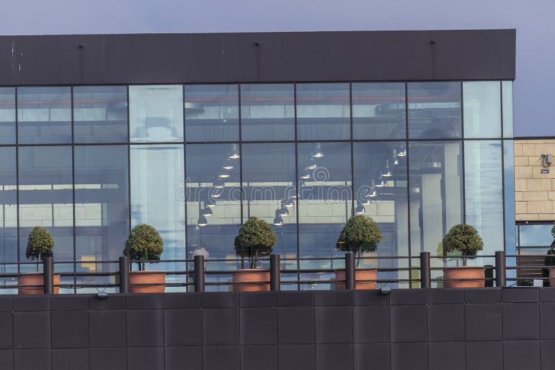 Abstract modern building stock photo. Image of architectural - 35843298