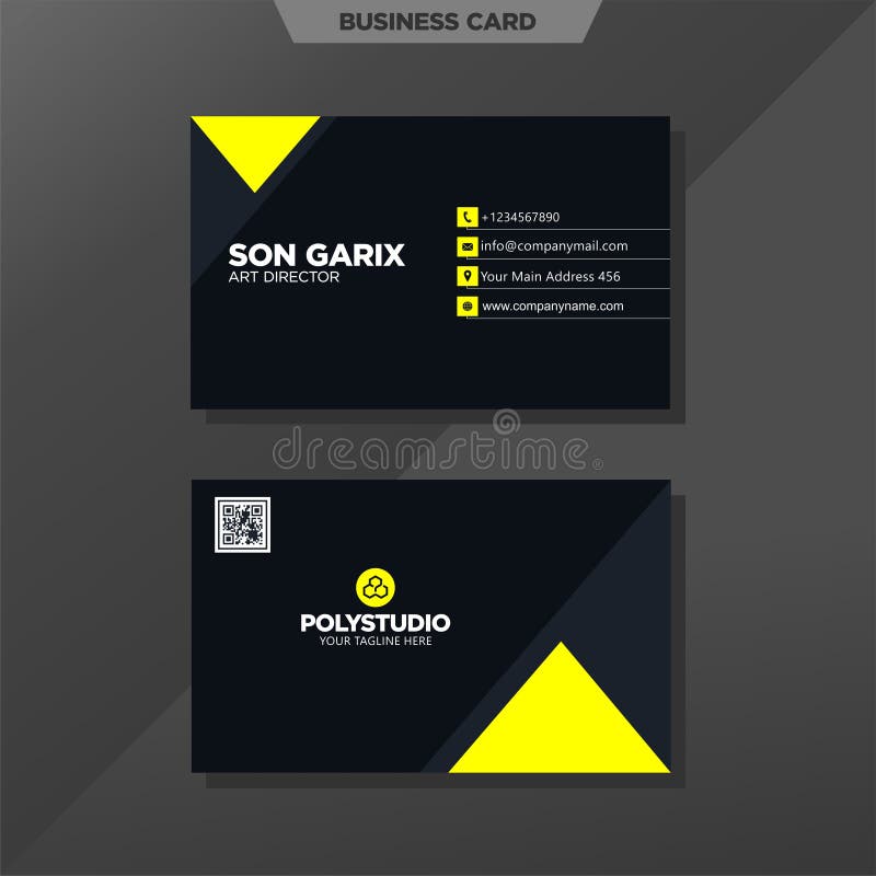 Abstract Modern Business Card Template Design Name Card Stock Vector ...