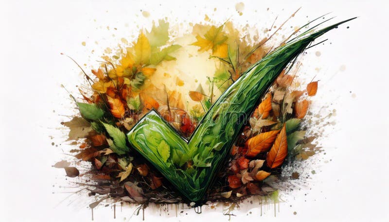 Abstract check mark symbol stock illustration. Illustration of choose ...