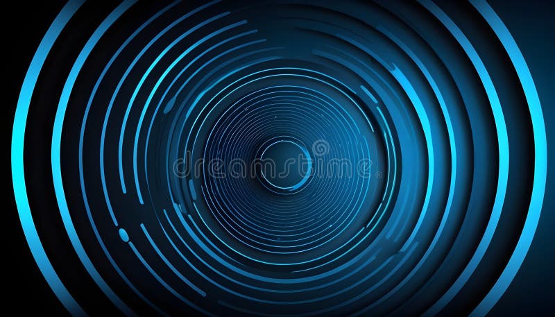 Abstract, Modern, Circular Space, Futuristic Round Background Graphic ...