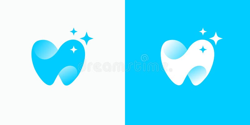 Abstract Modern Clean Teeth Shape Illustration Vector Logo Design Stock ...