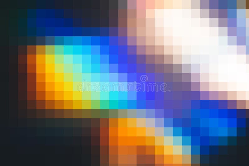 Abstract and Modern Color Background of Pixels Stock Illustration ...