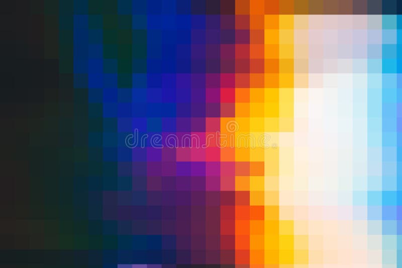 Abstract and Modern Color Background of Pixels Stock Illustration ...