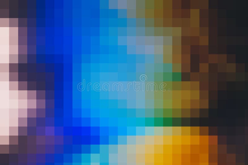 Abstract and Modern Color Background of Pixels Stock Illustration ...
