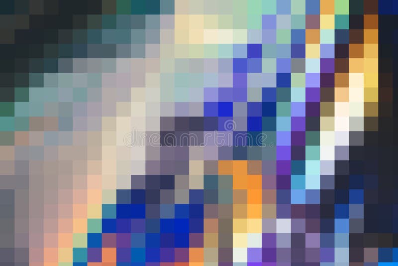 Abstract and Modern Color Background of Pixels Stock Illustration ...