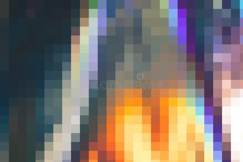 Abstract and Modern Color Background of Pixels Stock Illustration ...