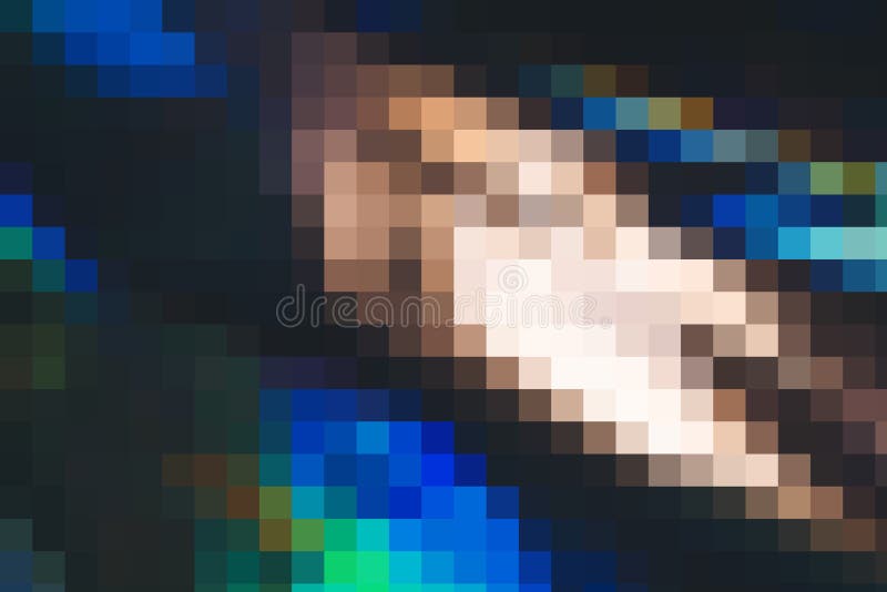 Abstract and Modern Color Background of Pixels Stock Illustration ...
