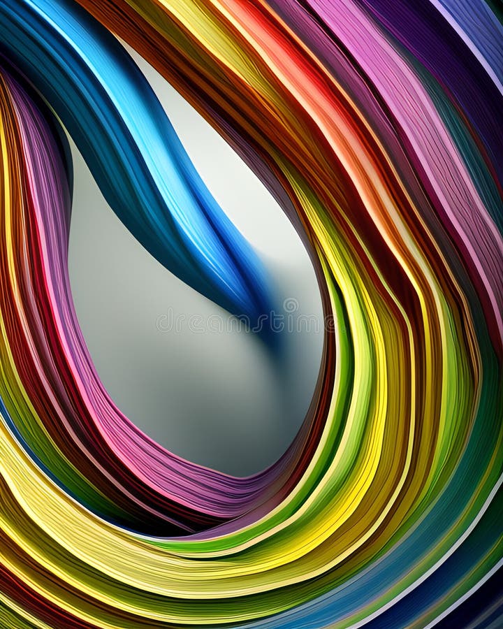 Abstract Modern Colorful Flow Background. Liquid Wave Color Paint Shape ...
