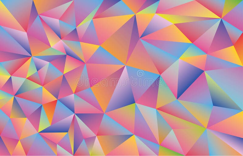 Abstract Modern Colorful Gradient Triangle Background Stock Vector ...