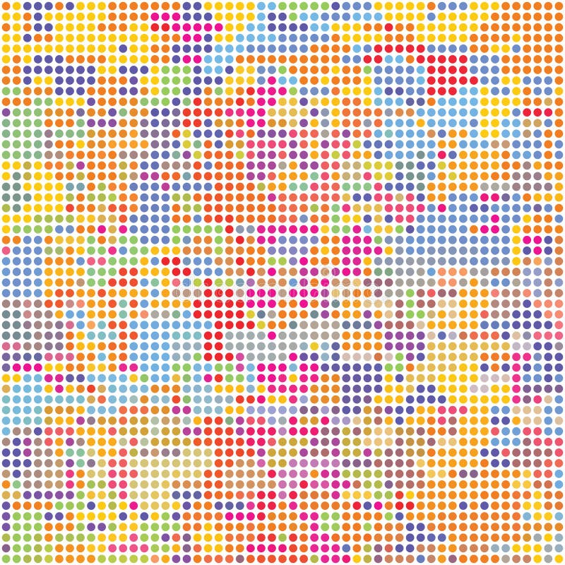 Abstract Modern Colorful Spectrum Dots Texture Style Fabric Background ...