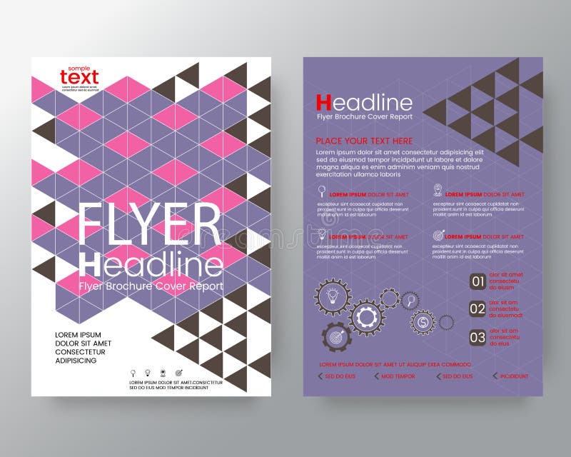 Abstract Modern Colorful Triangle Vector Brochure Flyer Design Layout ...