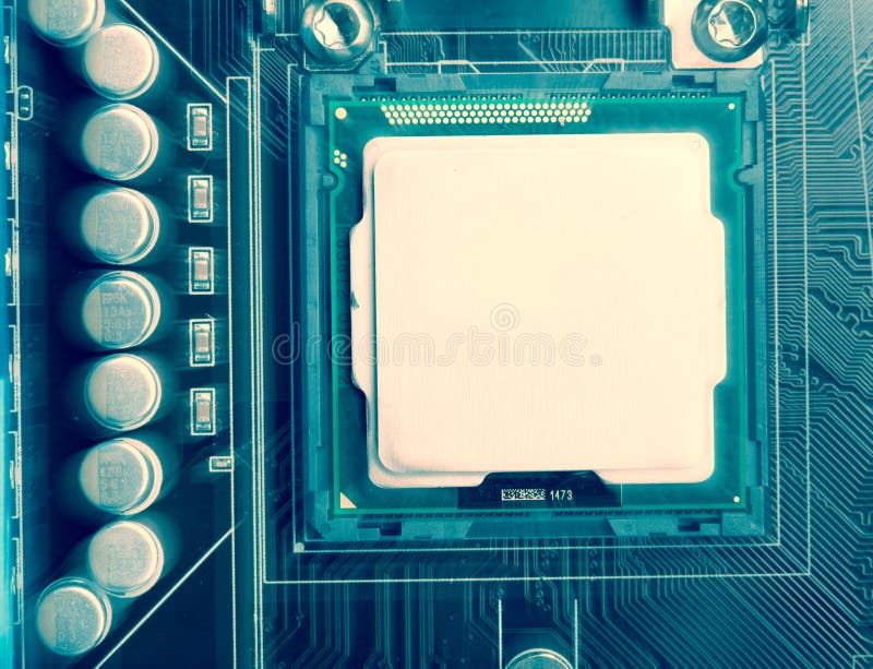 Abstract modern cpu stock photo. Image of high, core - 22361524