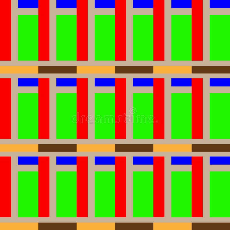 Abstract Modern Creative Seamless Pattern with Different Solid Shapes ...