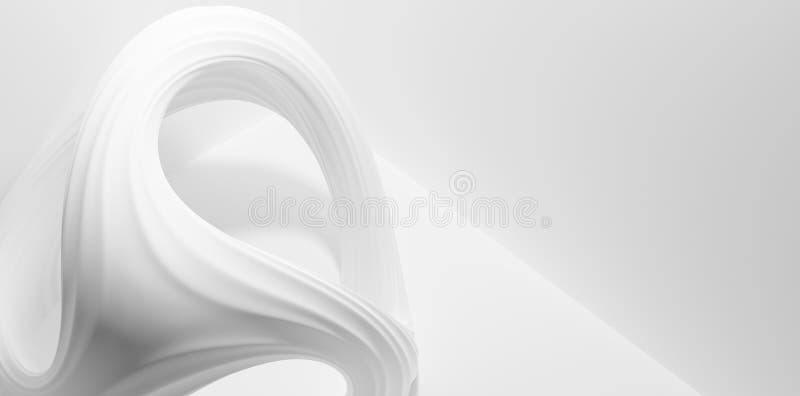 Abstract Modern Curved White Shape Background Stock Illustration ...
