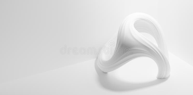 Abstract Modern Curved White Shape Background Stock Illustration ...