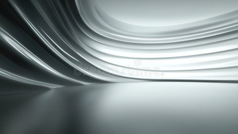 Abstract Modern Design with Flowing Curves and Smooth Textures in Muted ...