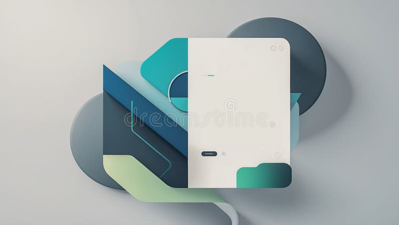 Abstract Modern Design with Text Overlay Elements Stock Illustration ...