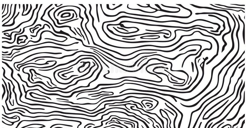 An Abstract Modern Design with Wavy, Distorted Stripes that Form an ...